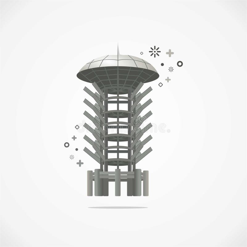 Landmark City Vector Cilegon Stock Vector - Illustration of mubarak ...