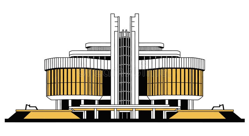 Architectural Design Presidential Landmark Stock Illustrations – 56 ...