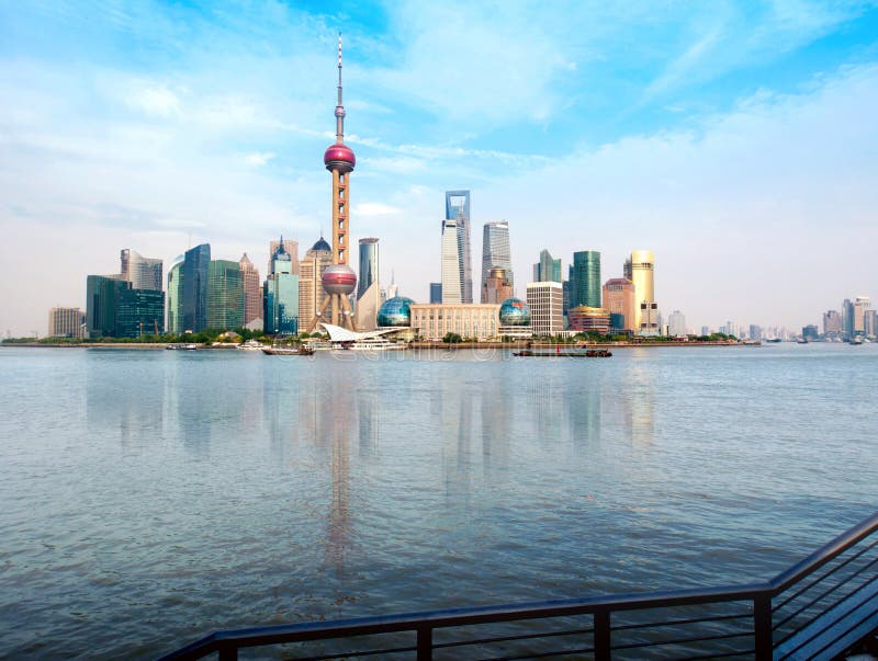Landmark of shanghai stock image. Image of famous, chinese - 13996417