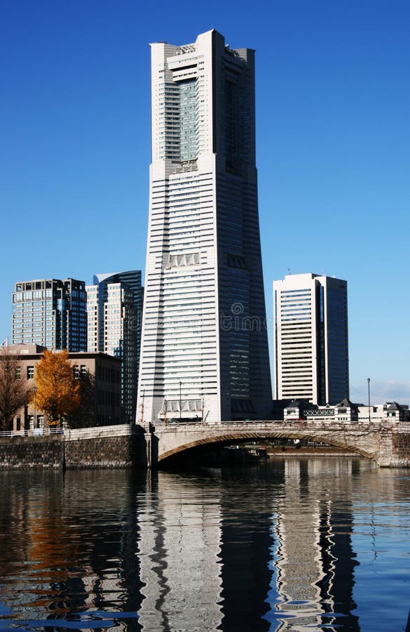 Yokohama Landmark Tower stock image. Image of downtown - 18959177