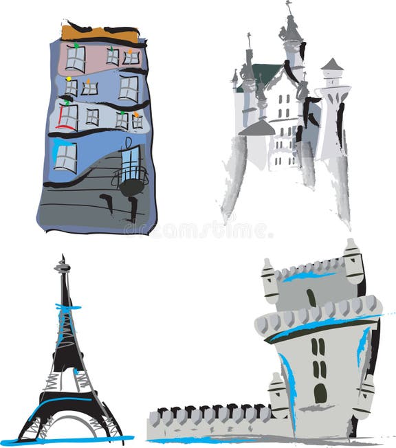 Austria Map Landmarks Stock Illustrations – 112 Austria Map Landmarks ...