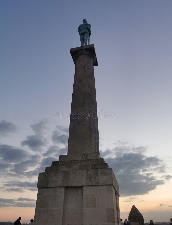 Landmarks in Belgrade stock image. Image of history - 264644027