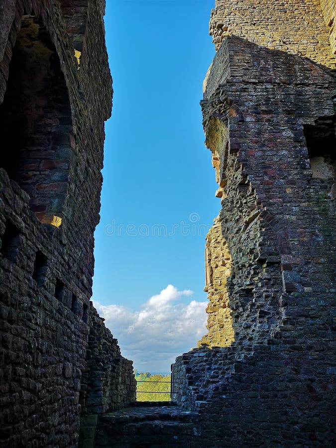 Landmarks of Cumbria - Brough Castle Ruins Stock Photo - Image of ...