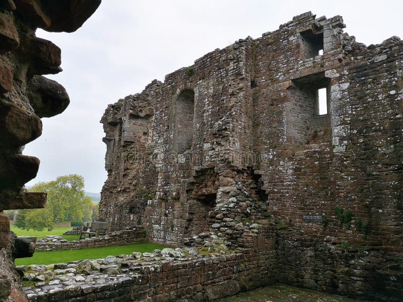 Landmarks of Cumbria - Brougham Castle Stock Photo - Image of ...