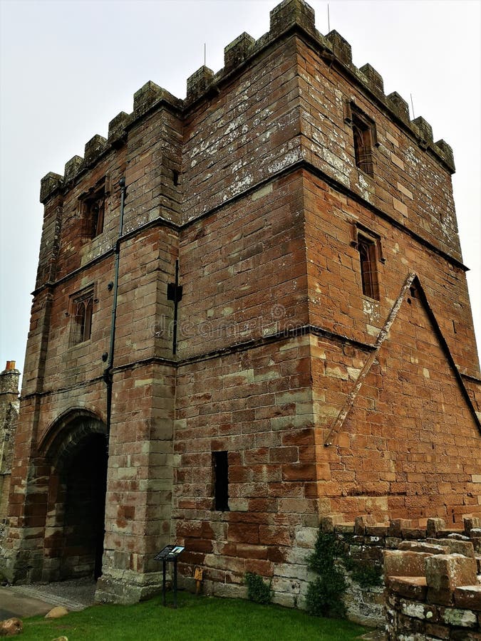 Landmarks of Cumbria - Wetheral Priory Gatehouse Stock Image - Image of ...
