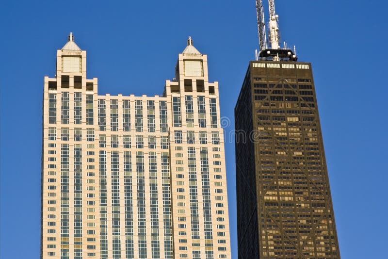 Landmarks of Downtown Chicago Editorial Image - Image of famous, dusk ...