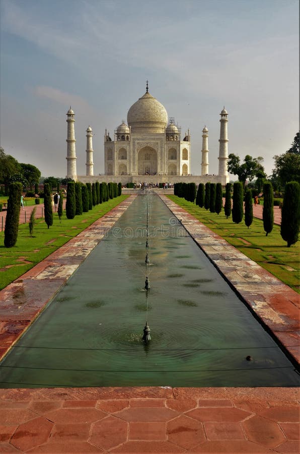 Landmarks of India - the Taj Mahal Stock Image - Image of history ...