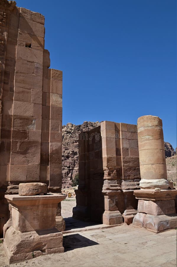 Landmarks of Jordan - Petra Stock Image - Image of heritage ...