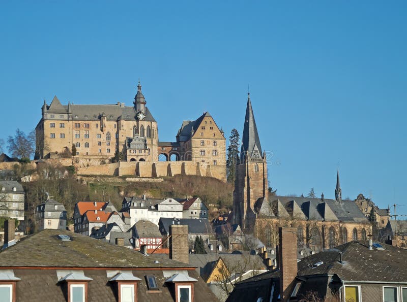 Landmarks of Marburg stock photo. Image of history, european - 23176062
