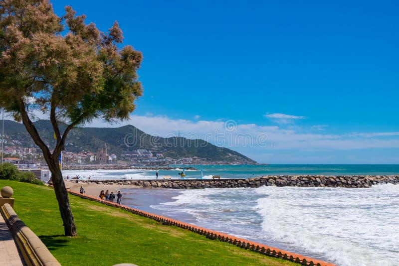 Landmarks of Sitges. editorial photography. Image of catalonia - 100069807