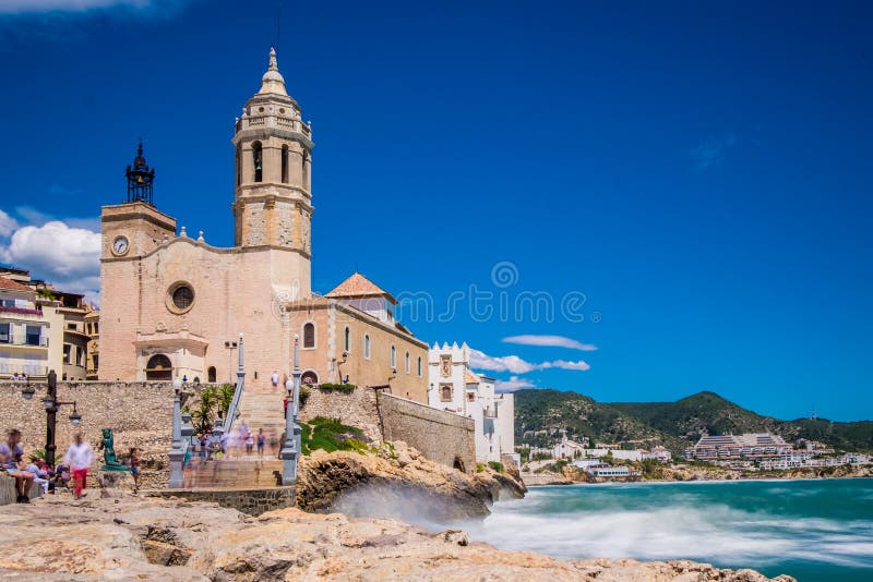Landmarks of Sitges. editorial image. Image of travel - 100070305