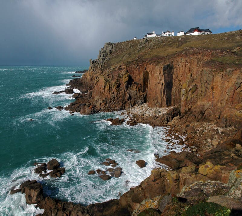 Lands End stock image. Image of rocky, storm, holiday - 4733549