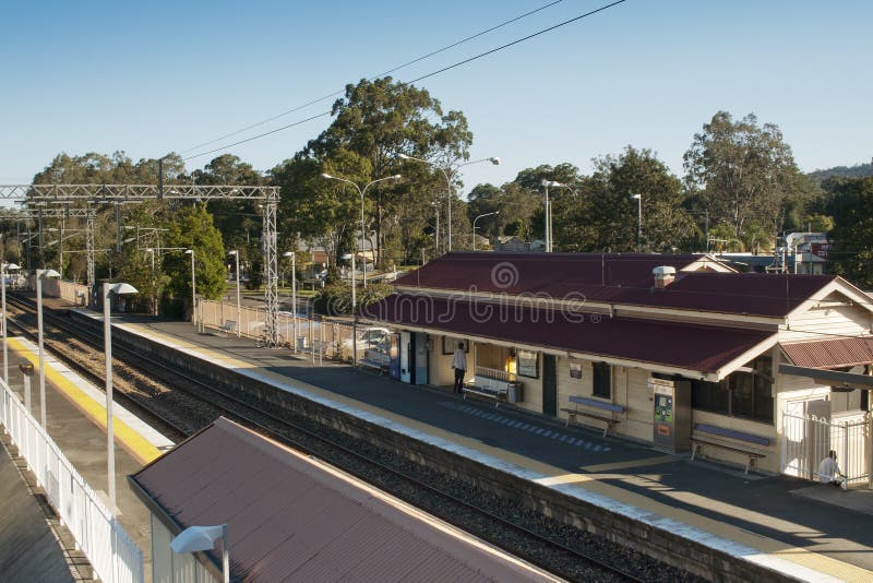 Landsborough Railway Station Editorial Photo - Image of track, platform ...