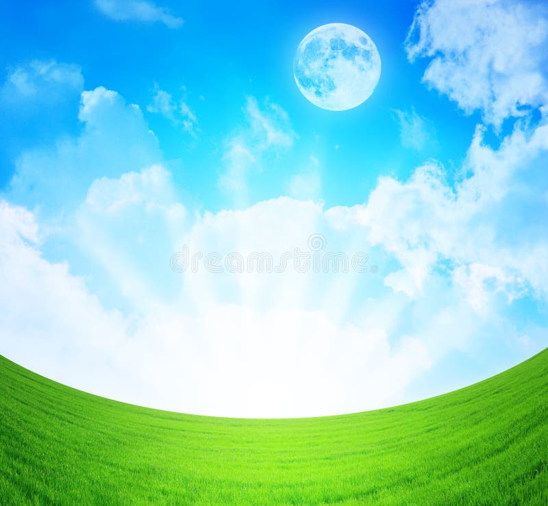 Distant Landscape Sunset stock photo. Image of foliage - 20265736