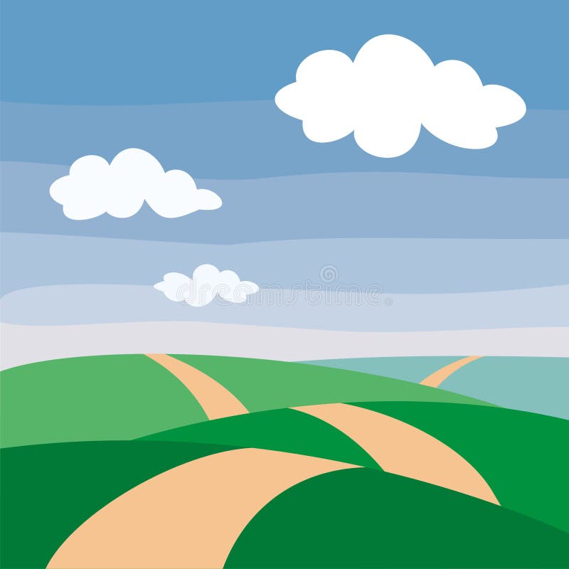 Path To Uncertain Future/eps Stock Vector - Illustration of highway ...