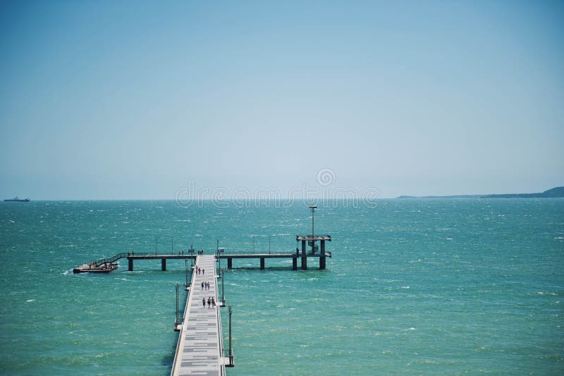 Landscape stock image. Image of pier, landscape, ship - 27312207