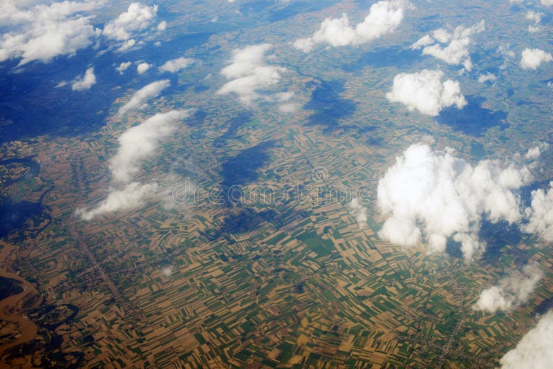 Landscape from above stock image. Image of white, shadow - 98870787