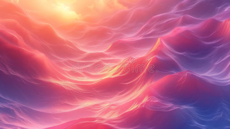 Landscape of Abstract Lines Stock Photo - Image of wave, view: 367590516