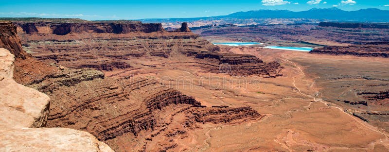 Landscape Aerial View at Dead Horse Point, Utah Stock Photo - Image of ...