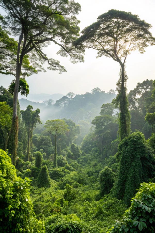 African Rainforest stock illustration. Illustration of design - 367224011