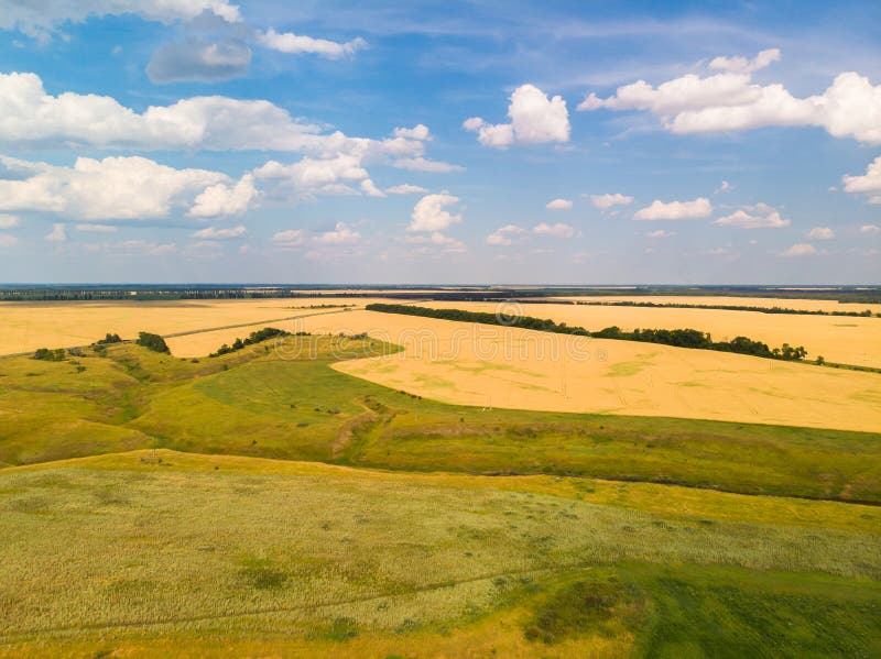 Landscape and Agricultural Lands in Central Russia Stock Photo - Image ...