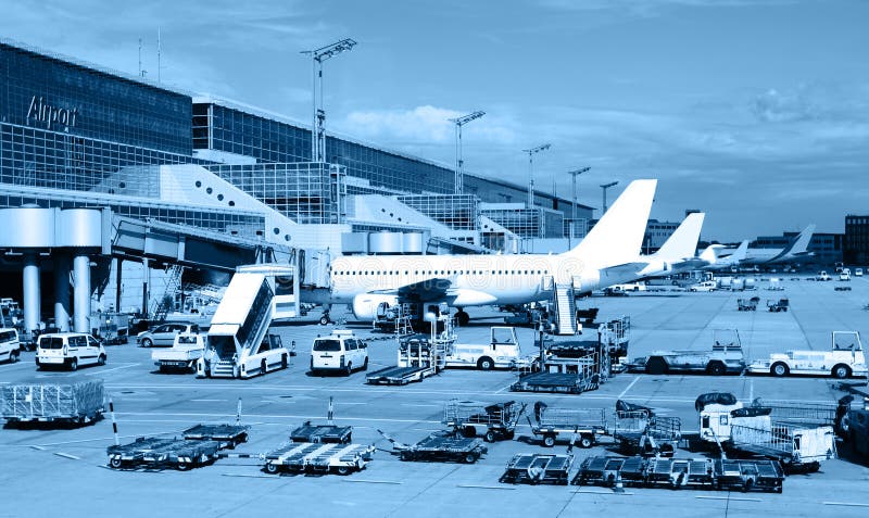 Airport scene stock image. Image of arrival, cityscape - 35191517