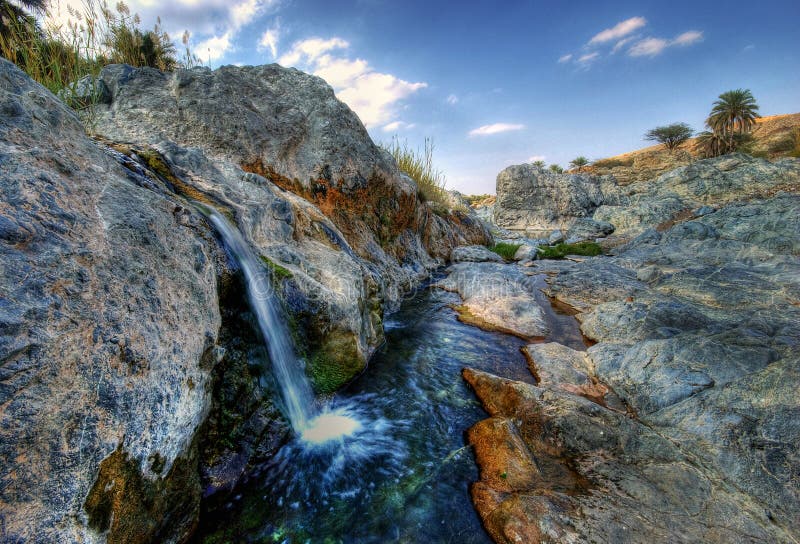 Landscape of Al Hoqain, Oman Stock Image - Image of blue, sunny: 185907911