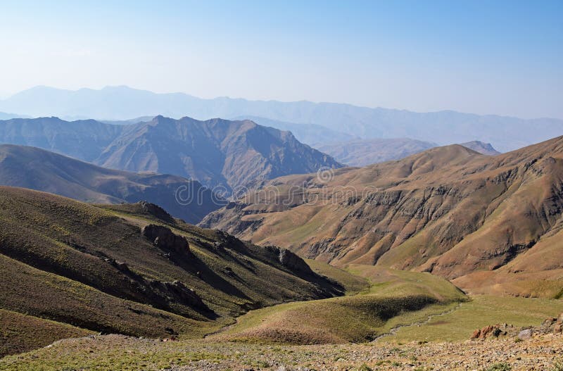 The Landscape of Alborz Mountains , Iran Stock Image - Image of hiker ...