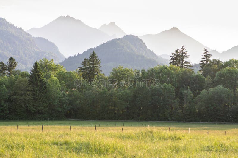 Typical alpine landscape stock photo. Image of color - 111522940