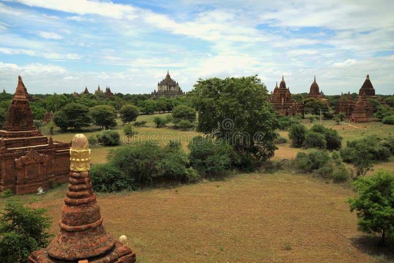 Beautiful view of Bagan stock image. Image of mandalay - 213180933