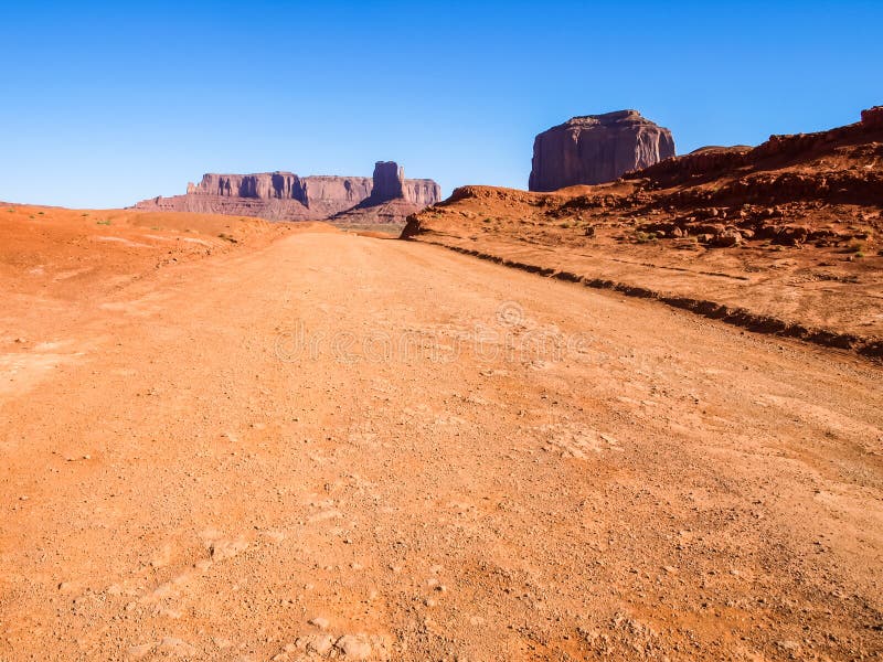 Landscape of the Ancient Rocks. Monument Valley, Arizona. Stock Image ...