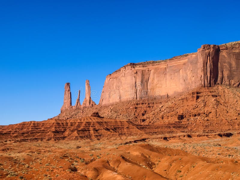 Landscape of the Ancient Rocks. Monument Valley, Arizona. Stock Image ...