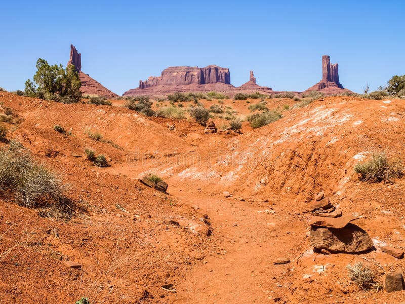 Landscape of the Ancient Rocks. Monument Valley, Arizona. Stock Image ...