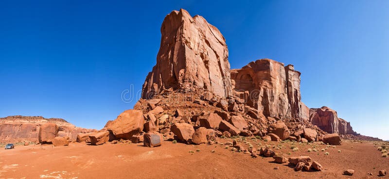 Landscape of the Ancient Rocks. Monument Valley, Arizona. Stock Photo ...