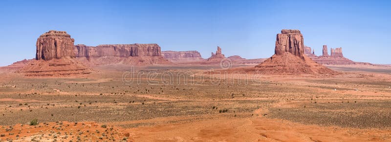 Landscape of the Ancient Rocks. Monument Valley, Arizona. Stock Image ...