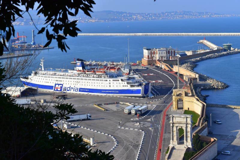 Landscape Ancona Port Marche Italy Editorial Photo - Image of ancona ...