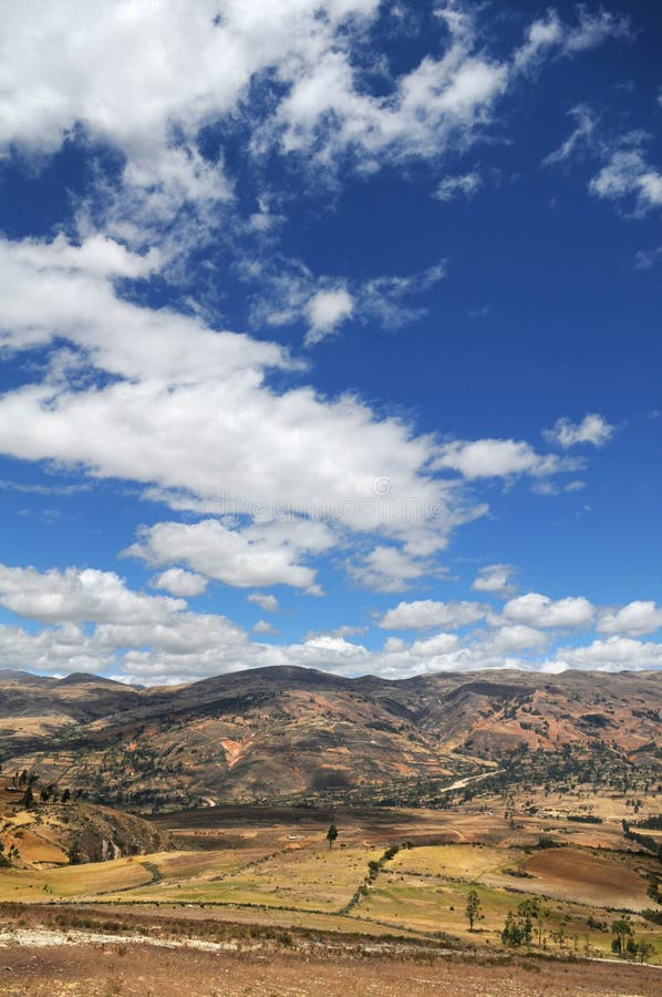 Landscape in the Andes of Peru Stock Photo - Image of sunny, historic ...