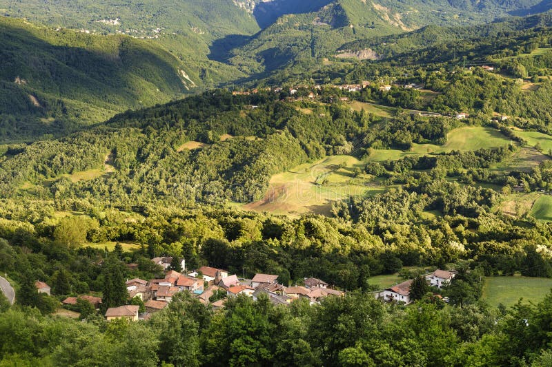 Landscape in the Appennino stock photo. Image of town - 24309402