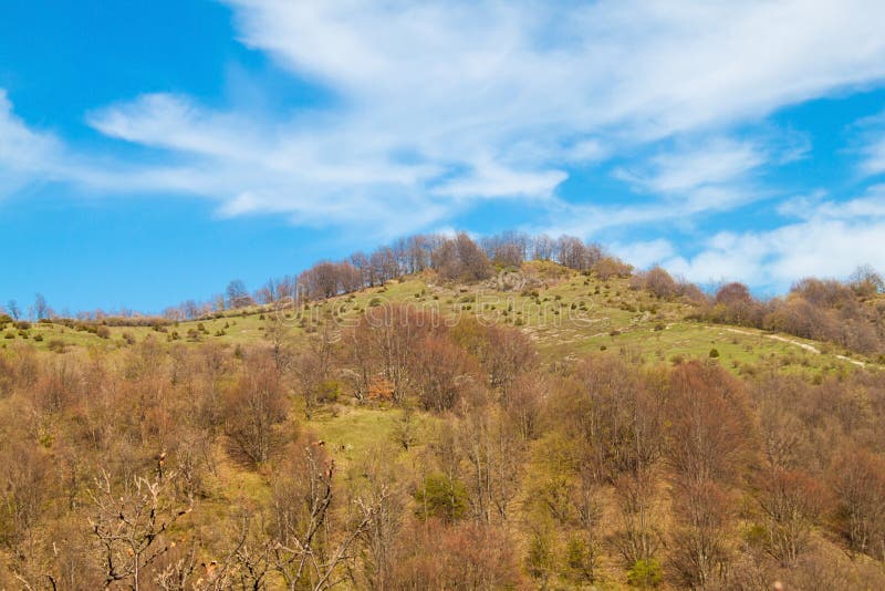 Landscape in the Appennino stock image. Image of meadow - 26617501