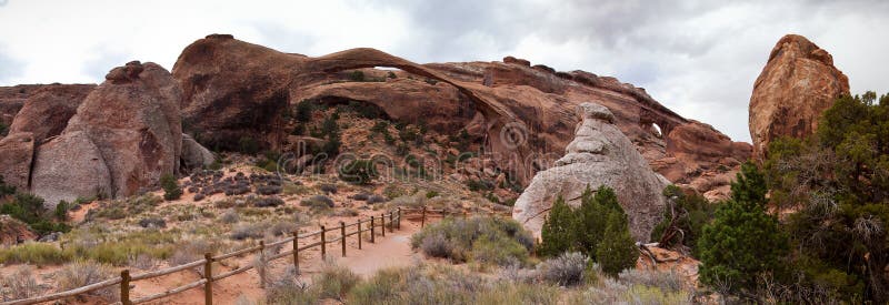 Landscape Arch stock photo. Image of united, stone, blue - 29253008