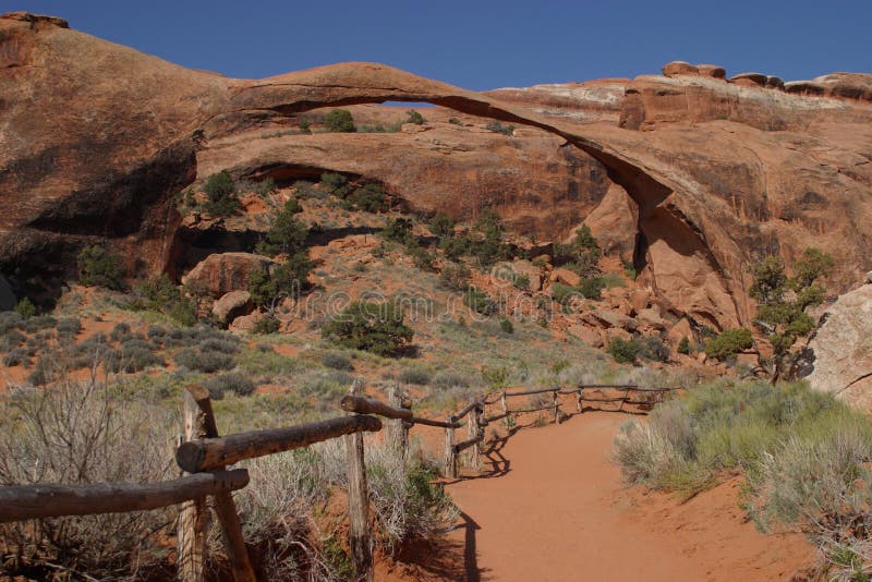 Landscape Arch stock image. Image of arch, park, landscape - 848435