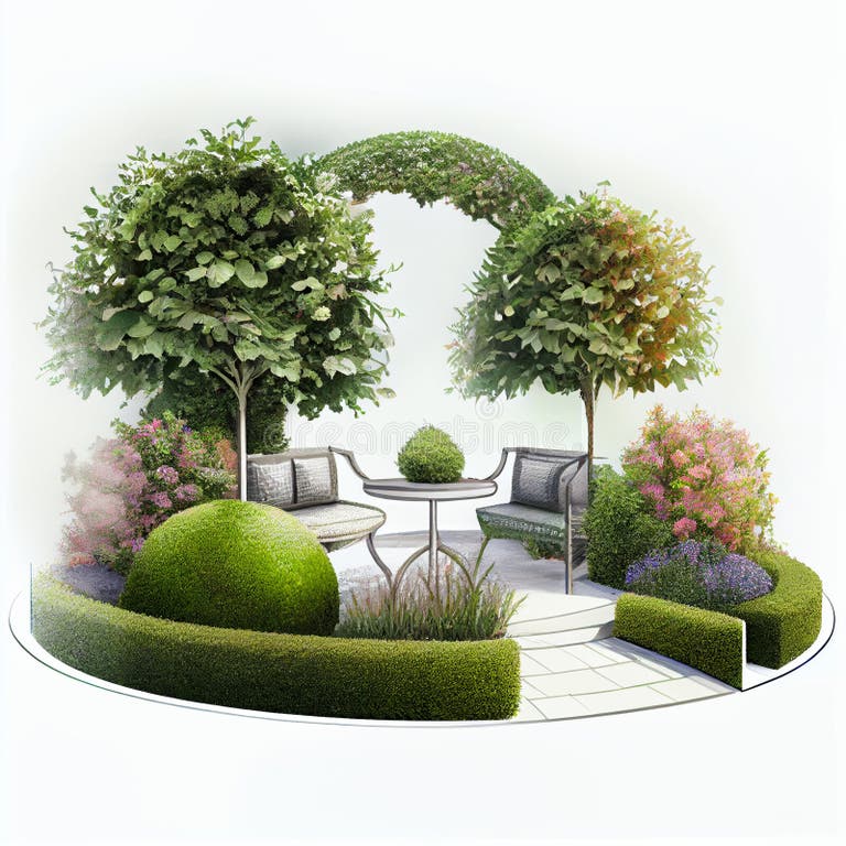Landscape Design Architecture Visualisation Stock Illustrations – 56 ...