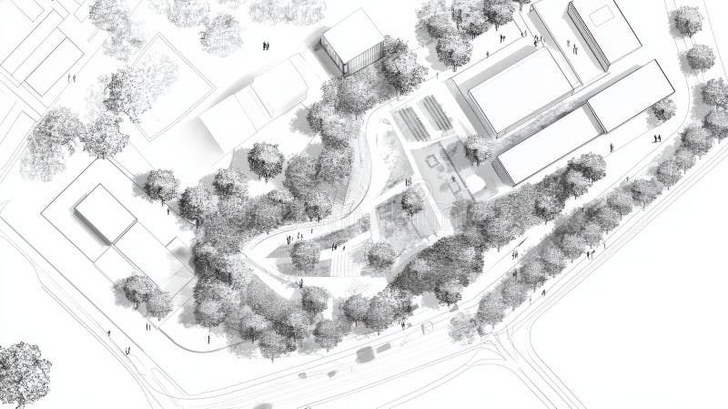 Landscape Architect Designing on Site Analysis Plan Stock Image - Image ...