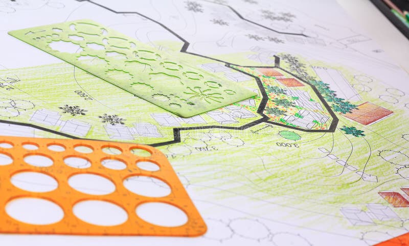 Landscape Architecture Design Garden Plan for Housing Development Stock ...