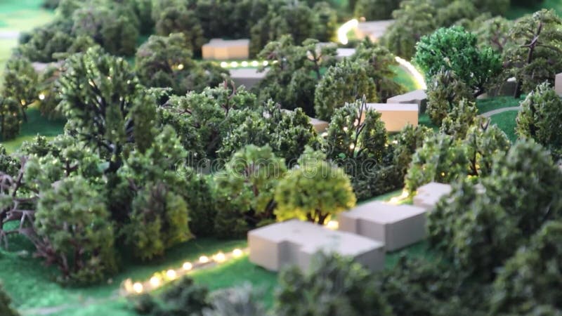 Landscape Architecture Miniature Model of a Golf Course Resort Stock ...
