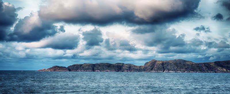 Landscape of the Arctic Ocean. Horizontal Panorama of the Sea with a ...