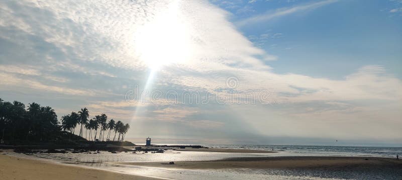 Landscape Arial Scenery on the Beaches of Goa. Stock Photo - Image of ...