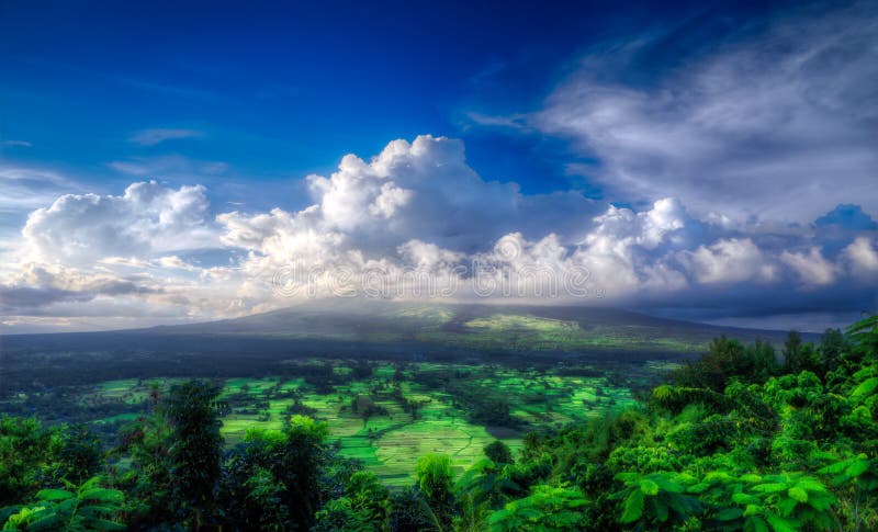 Landscape around Mayon stock image. Image of active, volcano - 43701037