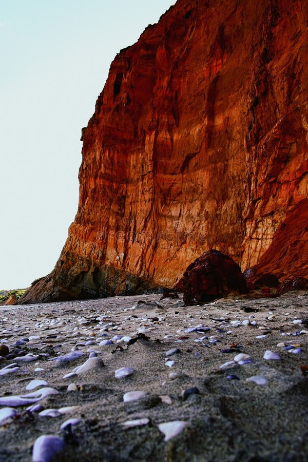 Landscape with an Array of Red and Orange Cliffs with Jagged Rocks ...
