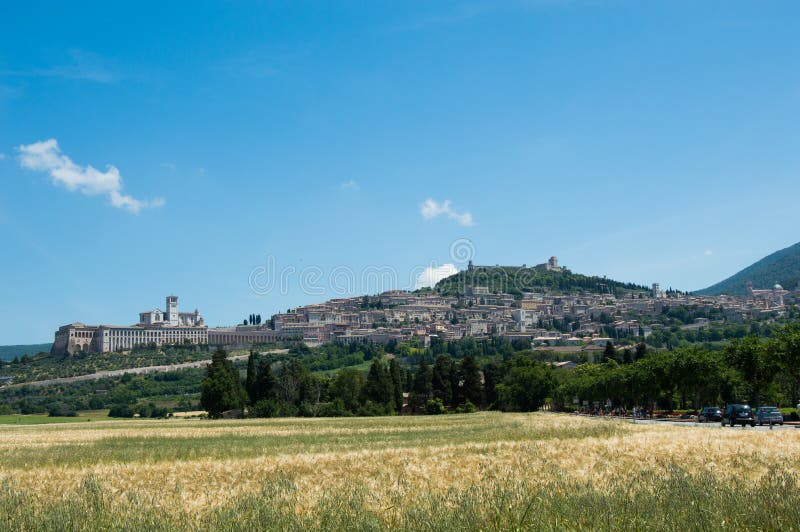 Landscape Assisi Umbria Italy Stock Image - Image of trip, umbria: 55102697